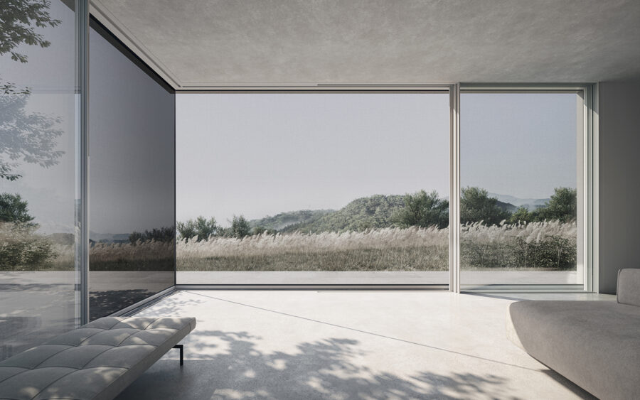 開口部の価値を革新する PANORAMA WINDOW「SCREEN V」 最大幅6m・コーナー開口にも対応するNODEAの網戸・遮熱遮光スクリーン - TECTURE MAG（テクチャー ...