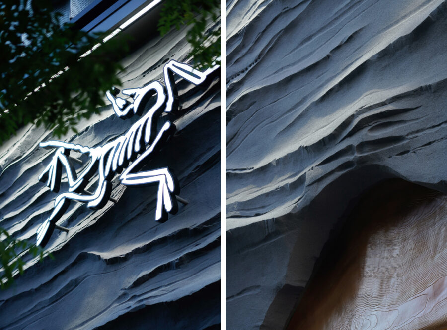 自然と都市が融合するアウトドアブランドの旗艦店〈ARC’TERYX旗艦店 三里屯〉STILL YOUNG、中国 - TECTURE MAG（テクチャーマガジン） | 空間デザイン・建築メディア