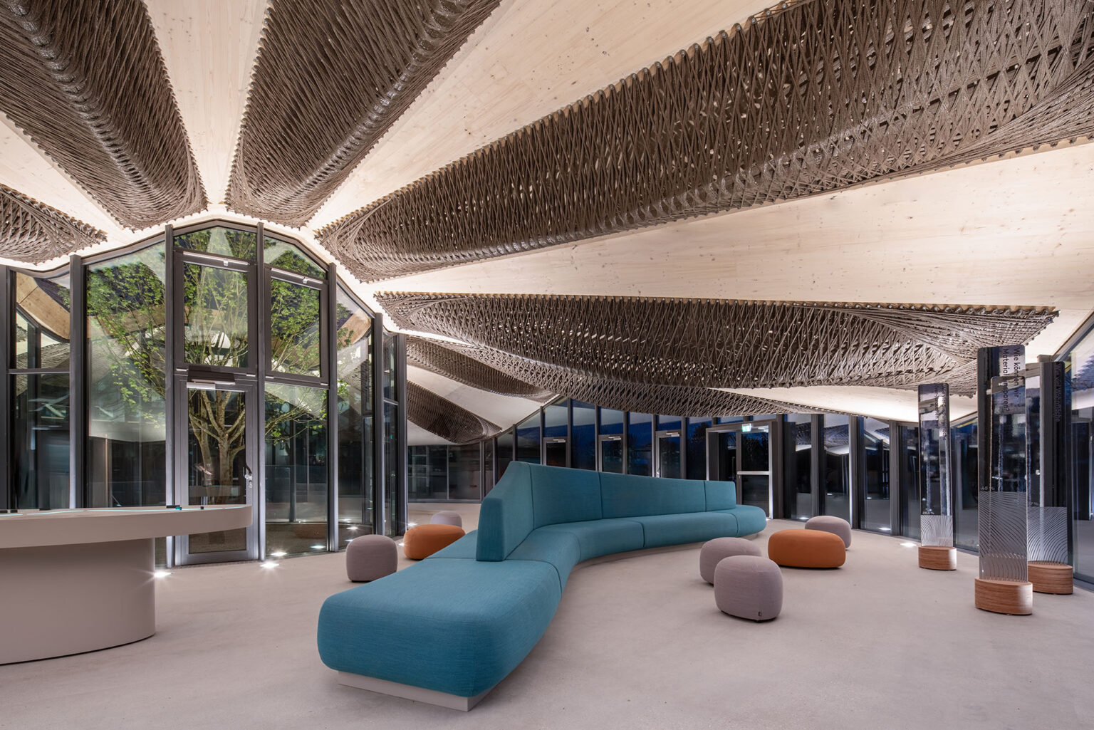 CLTと天然繊維が織りなすバイオベース建築〈ハイブリッド亜麻パビリオン〉ICD、ITKE、IntCDC、ドイツ - TECTURE MAG（テクチャーマガジン） | 空間デザイン・建築メディア