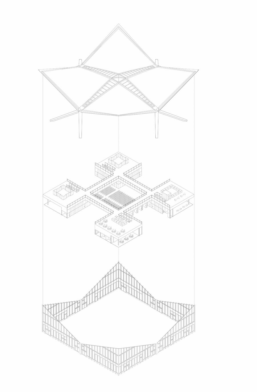 ウルリッヒ・ミュターが設計した4つの双曲面屋根の建築〈Hyparschale〉をgmpが改修した多目的ホール、ドイツ - TECTURE MAG（テクチャーマガジン） | 空間デザイン・建築メディア