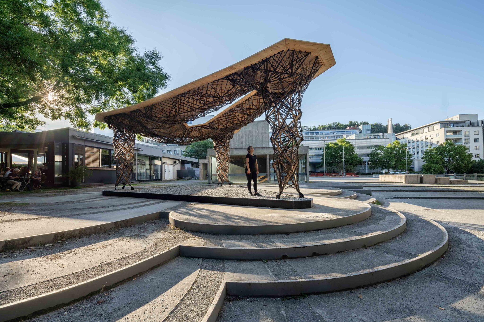 「木材×天然繊維」で生み出す木材だけに依存しない〈ITECHリサーチパビリオン2024〉ドイツ、ICD、ITKE - TECTURE MAG（テクチャーマガジン） | 空間デザイン・建築メディア