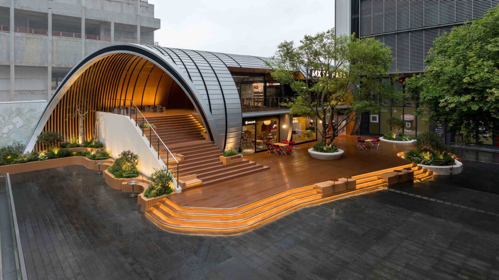 商業と公共をシームレスにつなぐ小さな建築〈MXTR PARK〉Within-Beyond Studio、中国 - TECTURE MAG（テク ...
