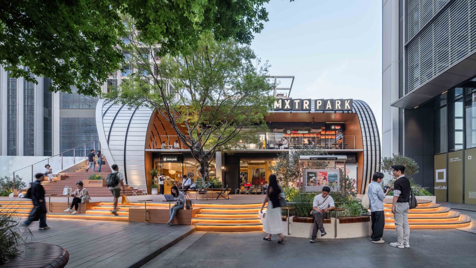 商業と公共をシームレスにつなぐ小さな建築〈MXTR PARK〉Within-Beyond Studio、中国 - TECTURE MAG（テクチャーマガジン） | 空間デザイン・建築メディア