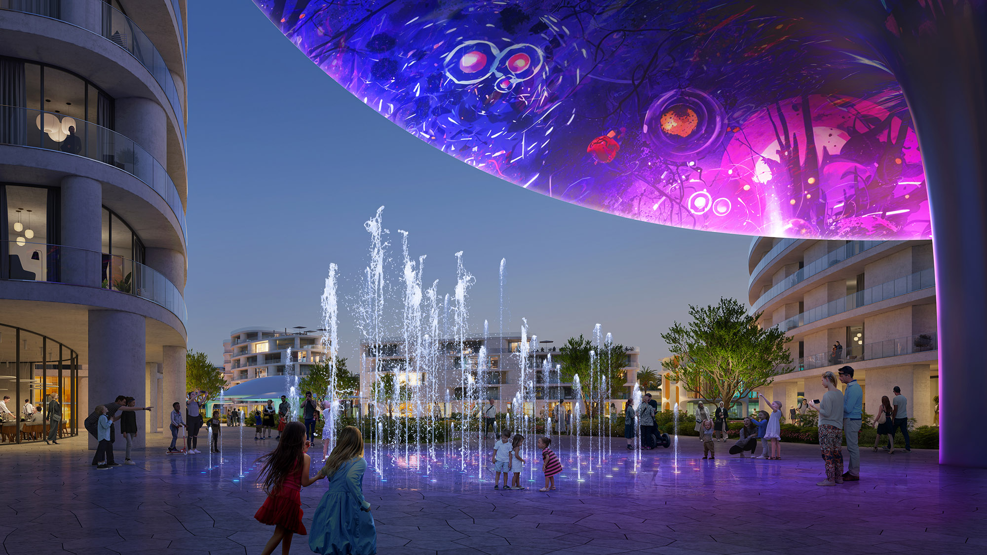 ザハ・ハディド・アーキテクツがUAEに計画する、「線形オアシス」が紡ぐ新たな都市〈カリド・ビン・スルタン・シティ〉 - TECTURE MAG（テクチャーマガジン） | 空間デザイン・建築メディア