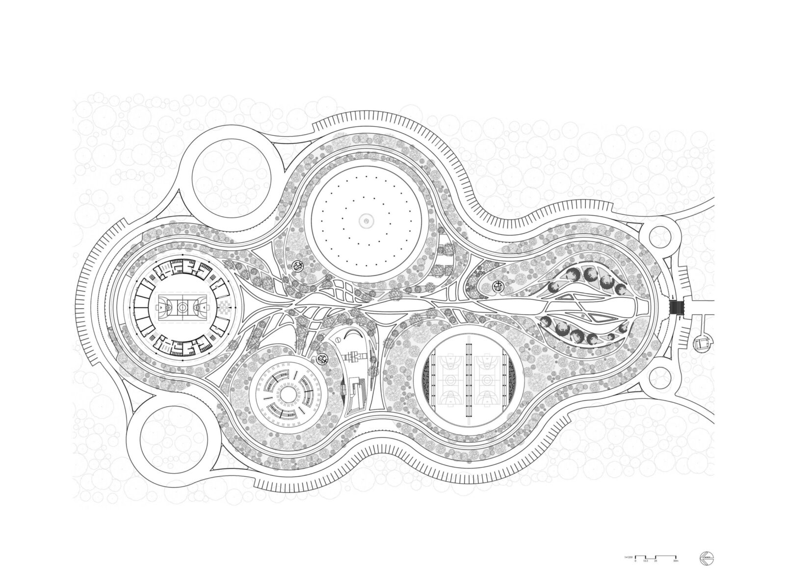 円形の建築群が織りなすパラメトリックな都市公園〈キンタナ・ロー公園〉AIDIA STUDIO、メキシコ - TECTURE MAG（テクチャーマガジン） | 空間デザイン・建築メディア